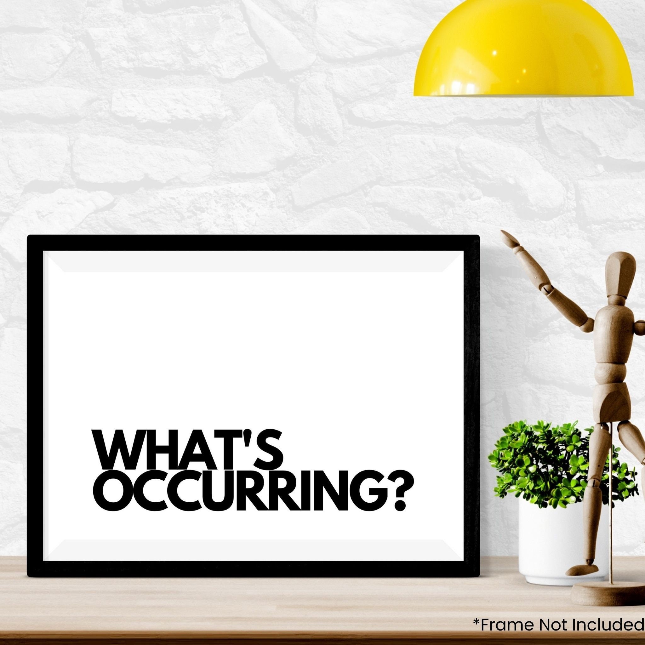 What's Occurring Wall Art Print - Etsy UK