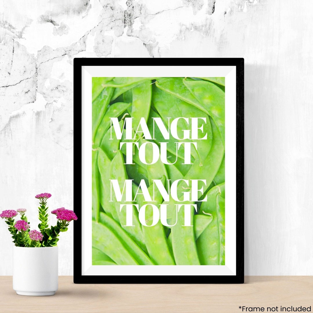 Mange Tout Mange Tout Wall Art Print - Etsy