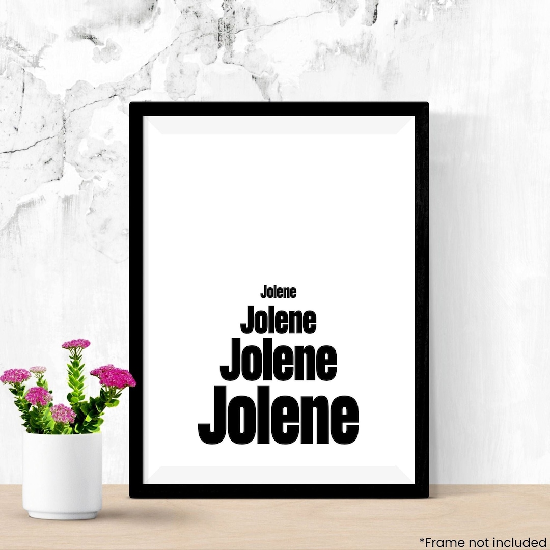 Jolene Fun Dolly Parton Wall Art Print - Etsy UK