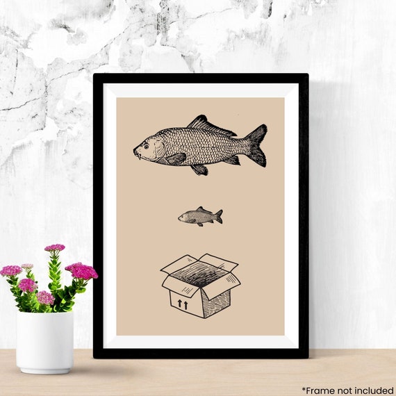 Big Fish Small Fish Cardboard Box