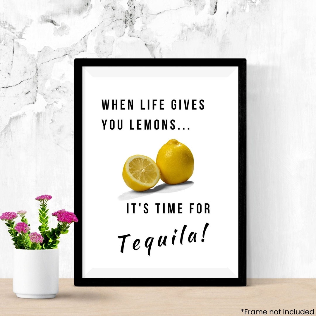 When Life Gives You Lemons Wall Art Print - Etsy