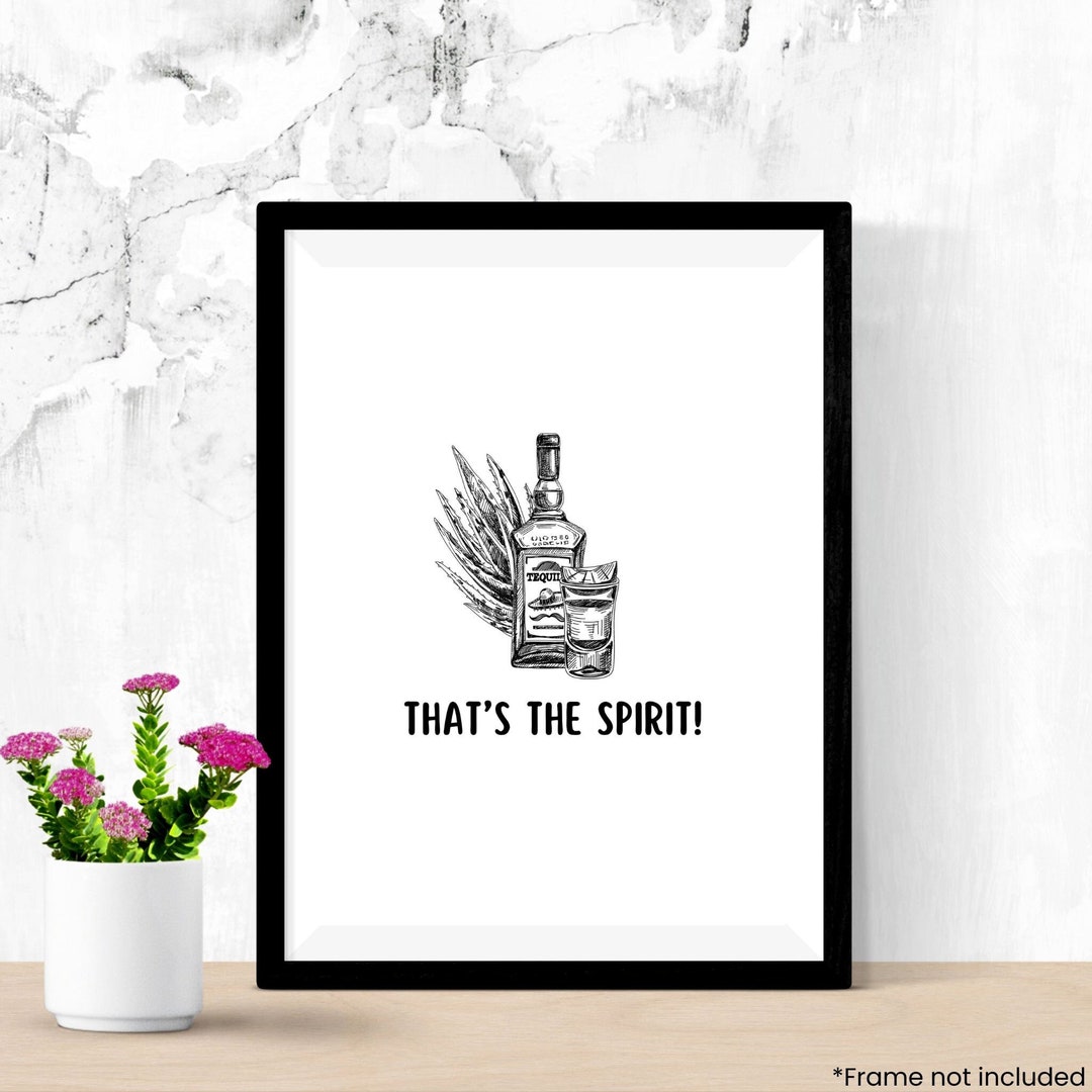 That's the Spirit Fun Wall Art Print - Etsy