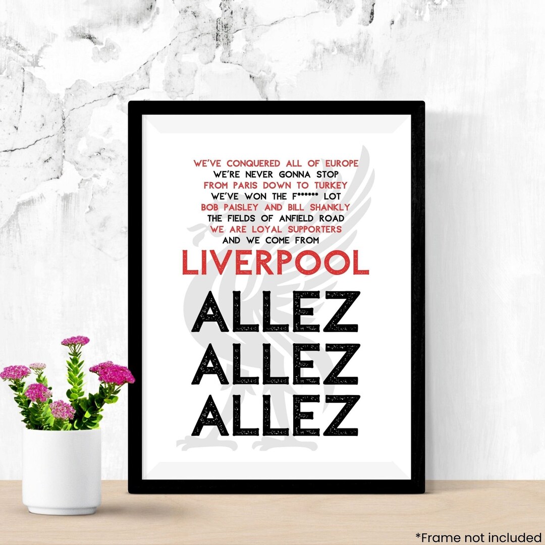 Allez Allez Allez Wall Art Print - Etsy UK