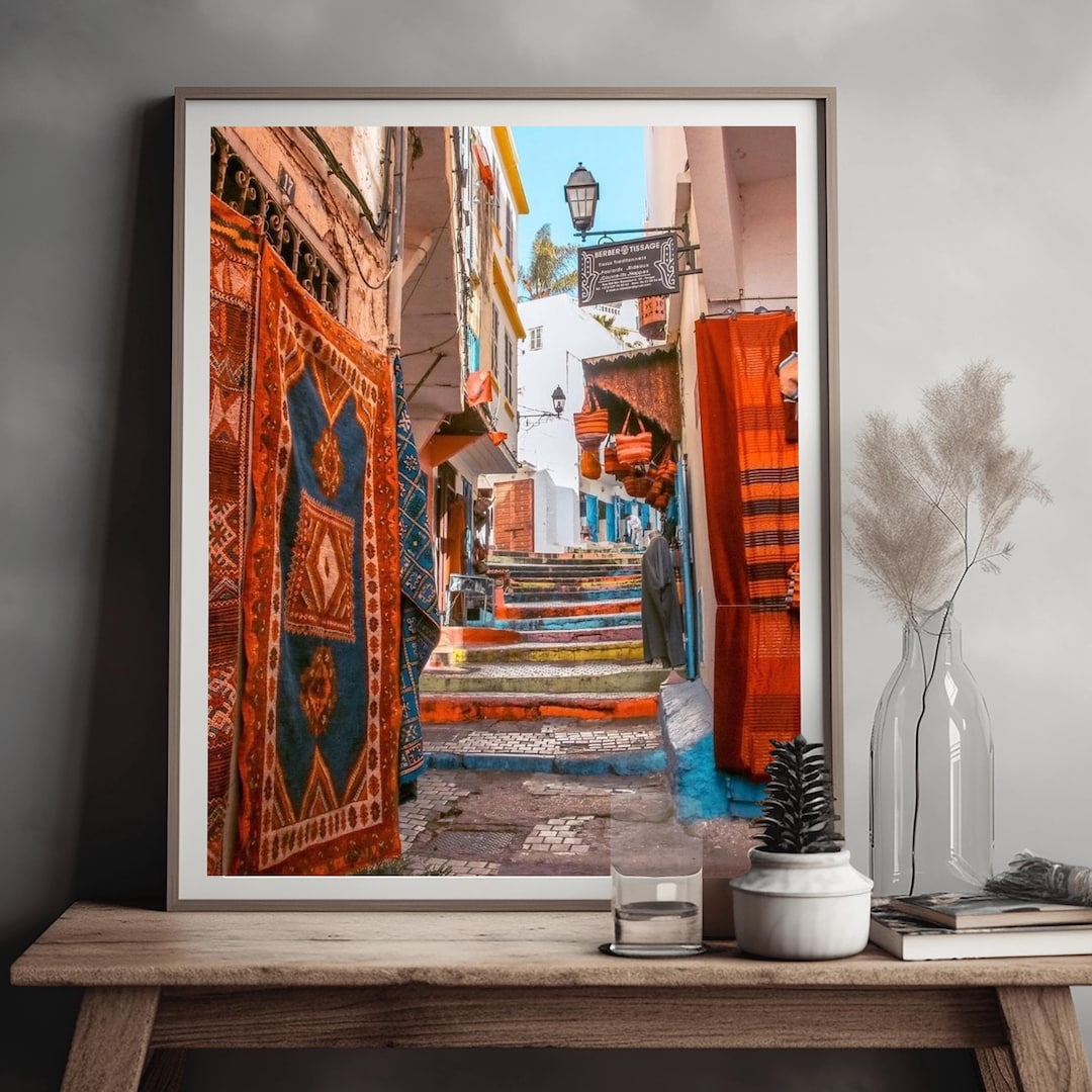 Moroccan Medina Market Print | Fez Bazaar Street Photography | Oriental ...