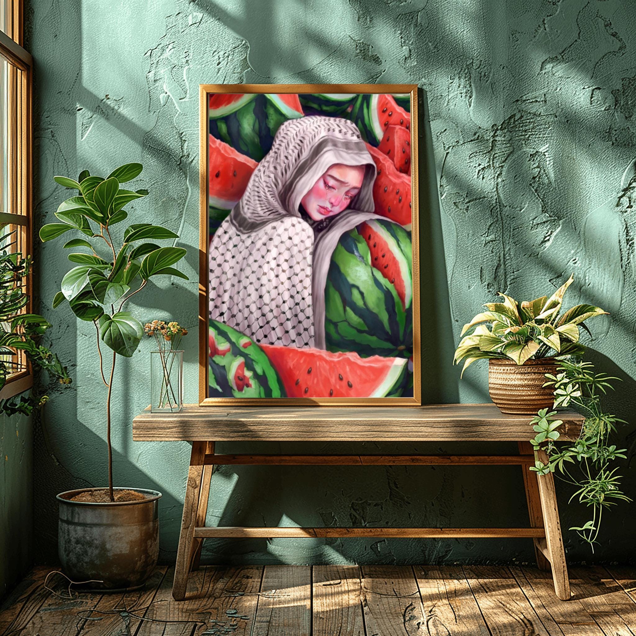 Vibrant Gaza Design: Printable Palestinian Art for Wall Decor - Etsy