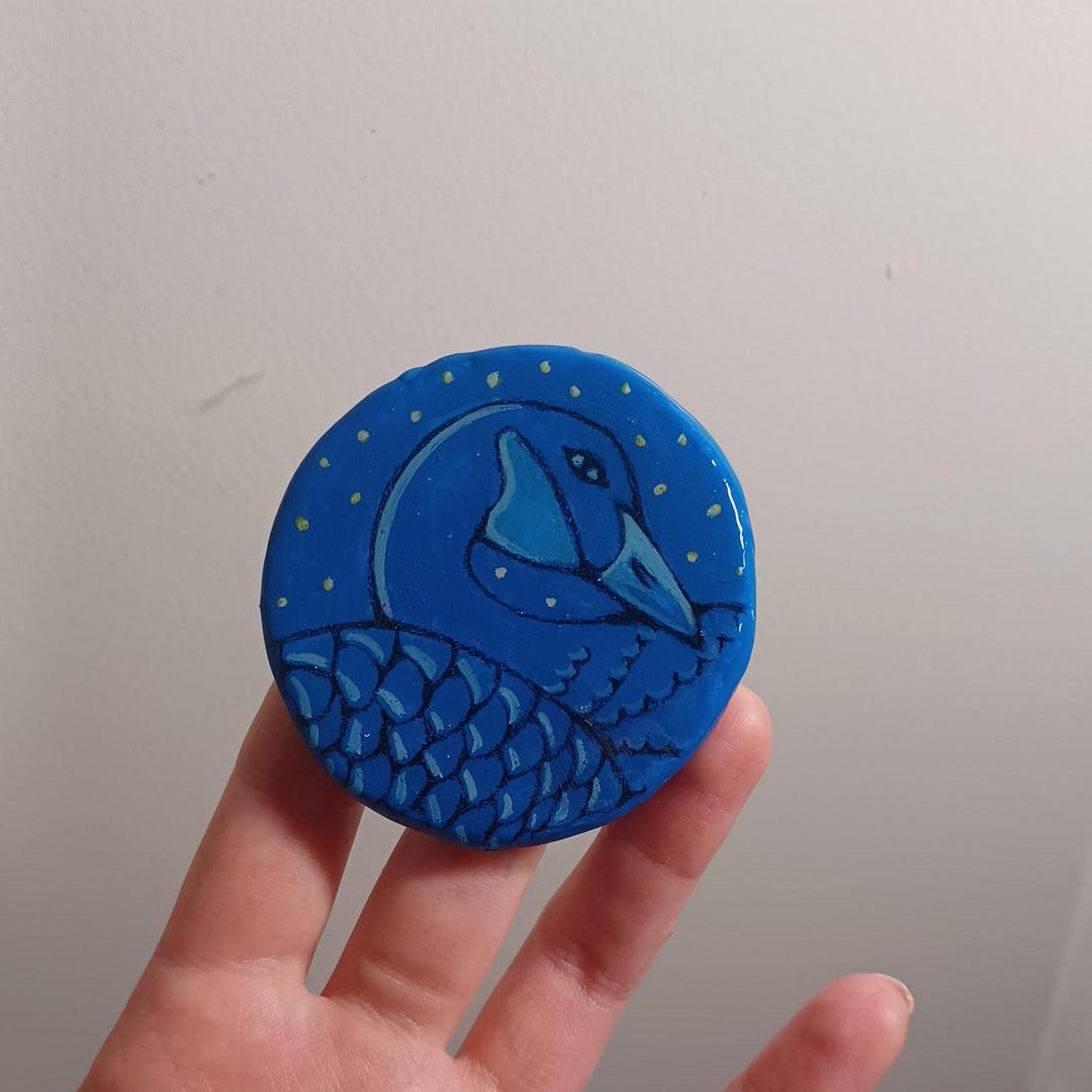 Twilight Goose Button - Etsy