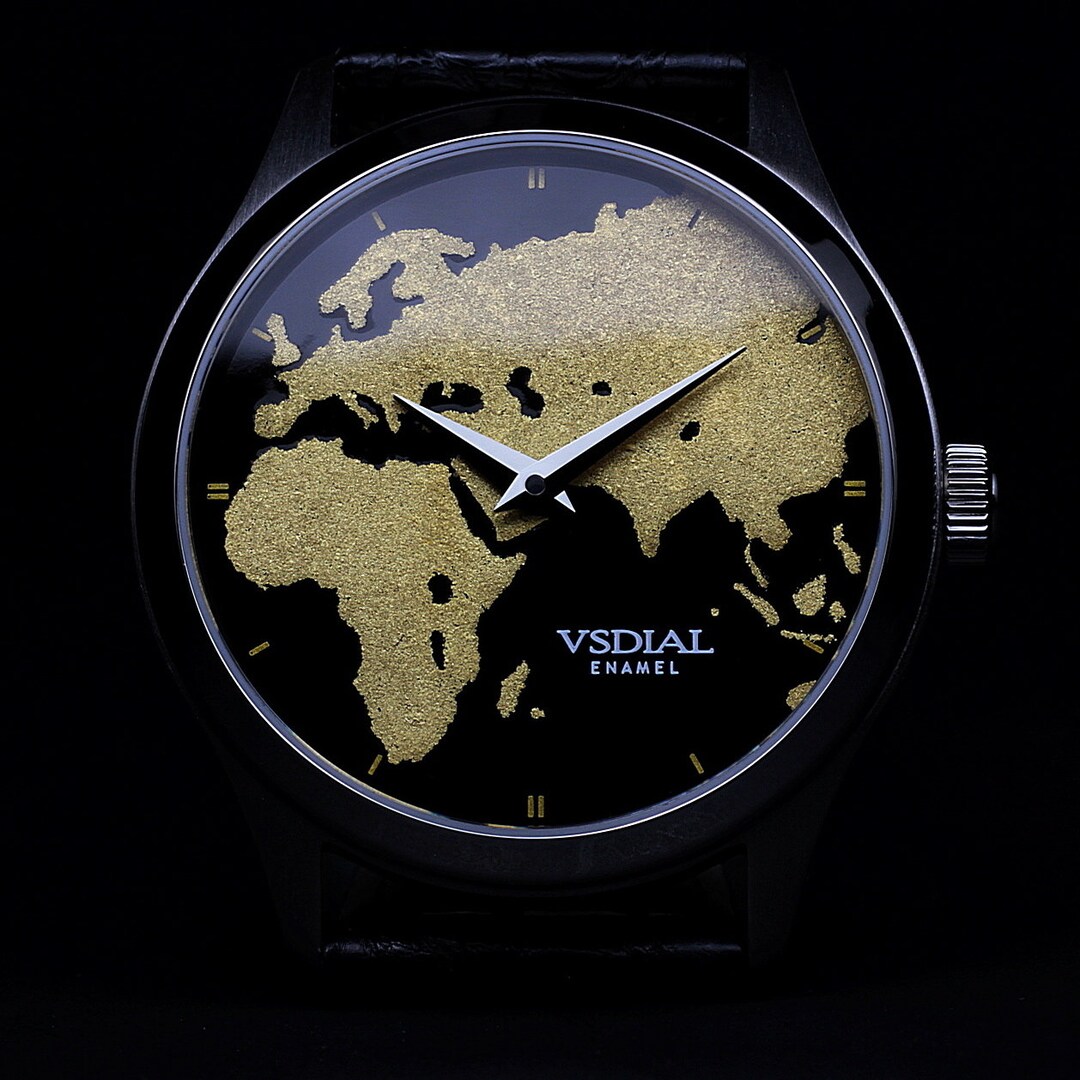 Grand Feu With 24K Dial Watch / Swiss Automatic - Etsy