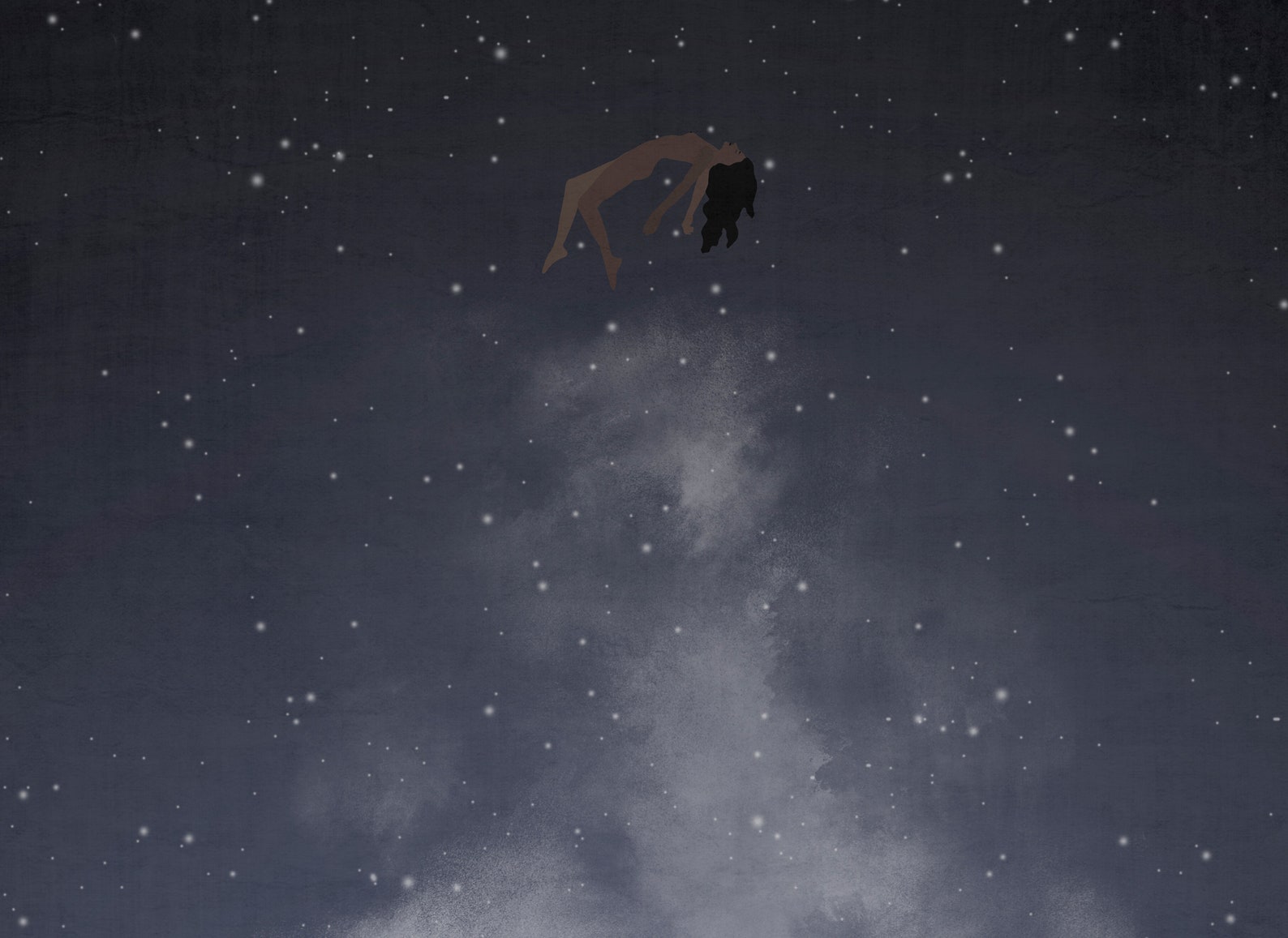 Flying Witch Art Print POC Wall Art Dark Aesthetic Posters Mystical Art ...