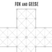 Fox and Geese - Printable Downloadable A4 Game Sheet - Etsy