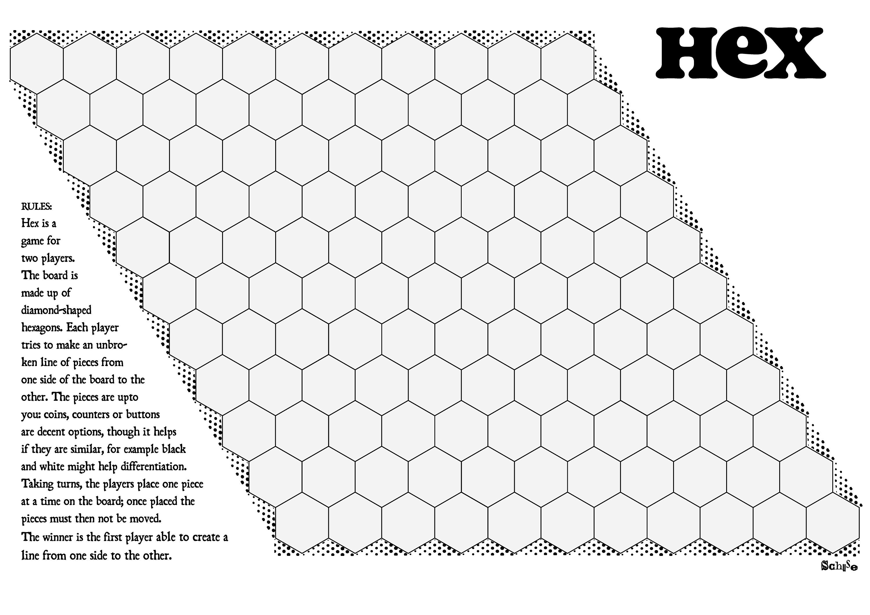 Hex - a Modern Take on a Classic - Printable, Downloadable A4 - Etsy