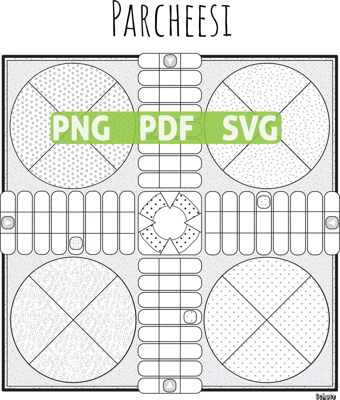Parcheesi - a Beautiful, Downloadable, A4, Print and Play Game - Etsy