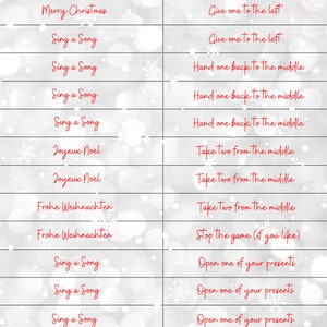 Christmas Gift Giving Game A4 Printable, Downloadable - Etsy