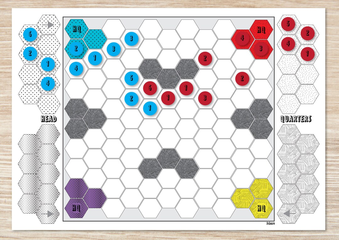 Headquarters - Print and Play Strategy Game - Etsy