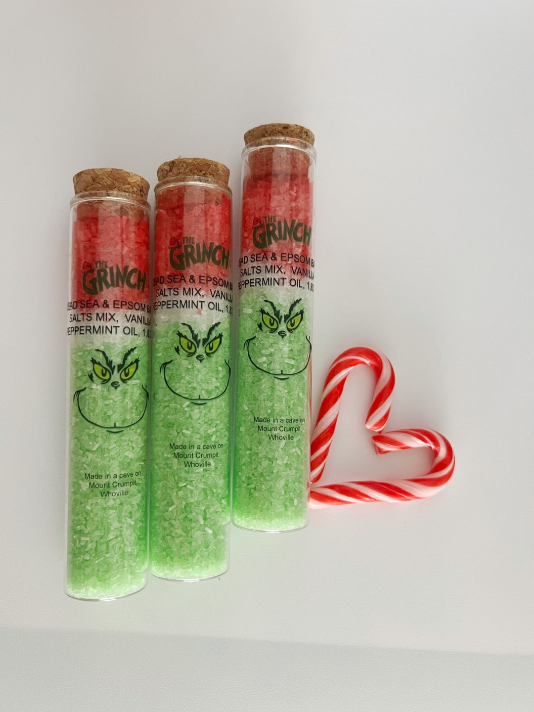 Stocking Stuffer Christmas Gift Grinch Christmas Bath Salt Party Favors ...