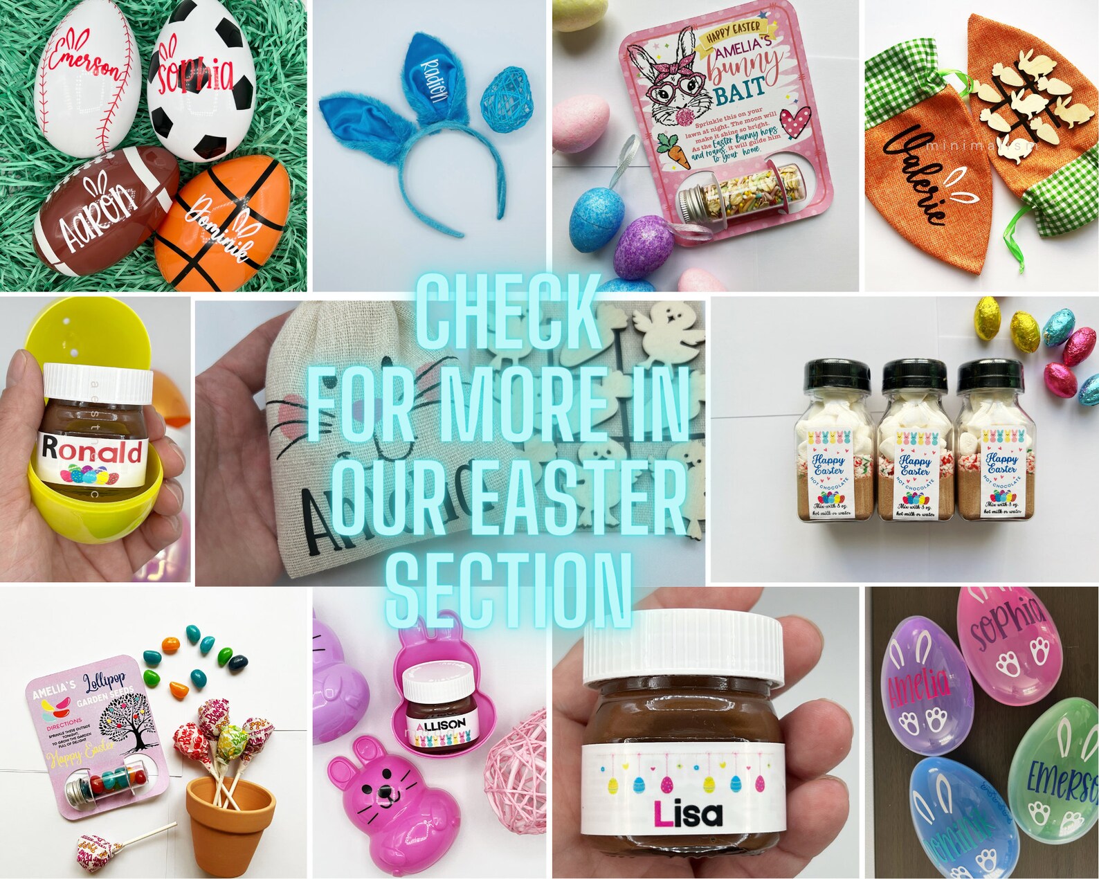 Personalized Nutella Easter Basket Stuffers for Kids • Kids Easter ...