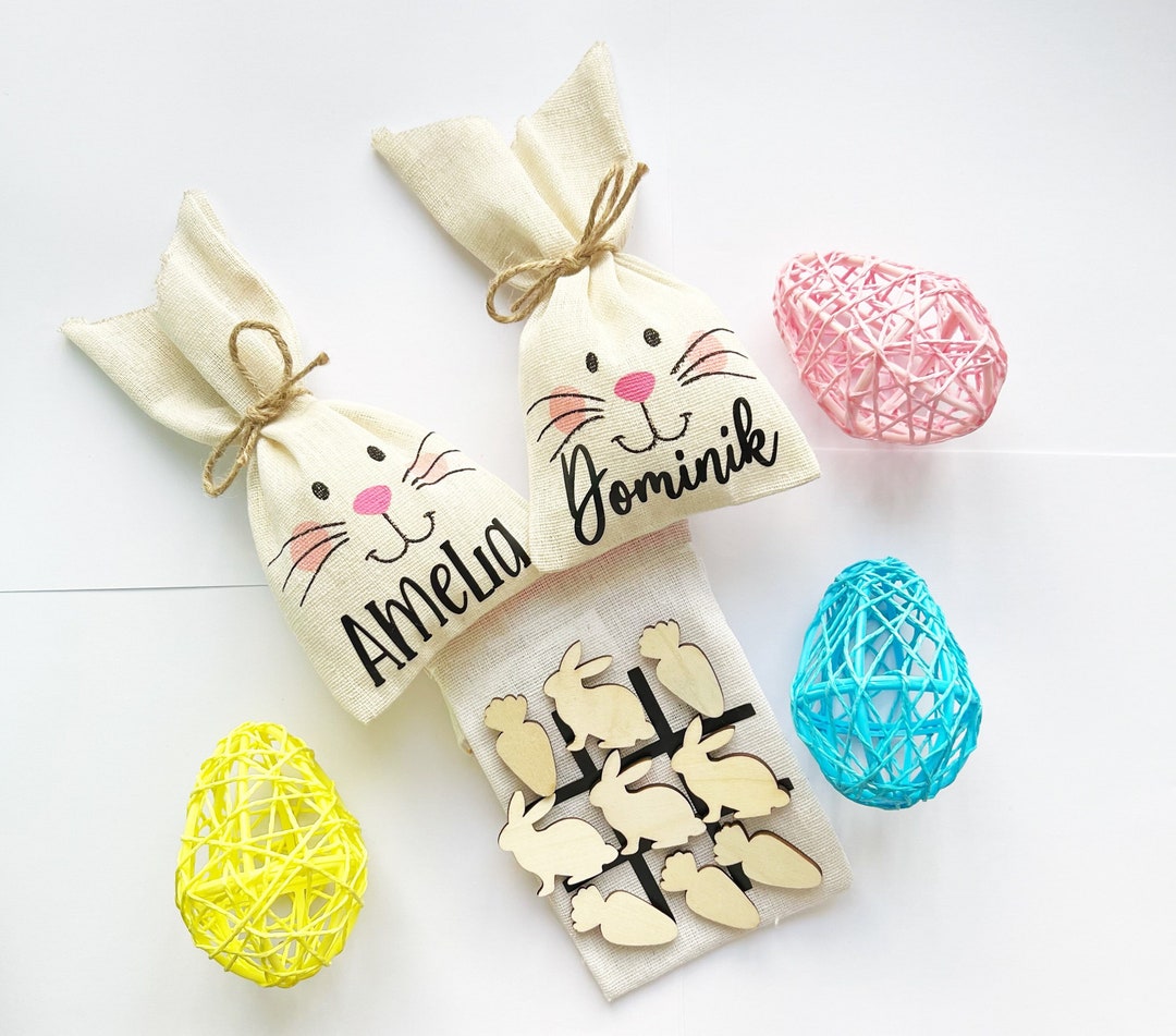 Personalized Easter Bunny Treat Bag • Easter Toys Basket Stuffers ...