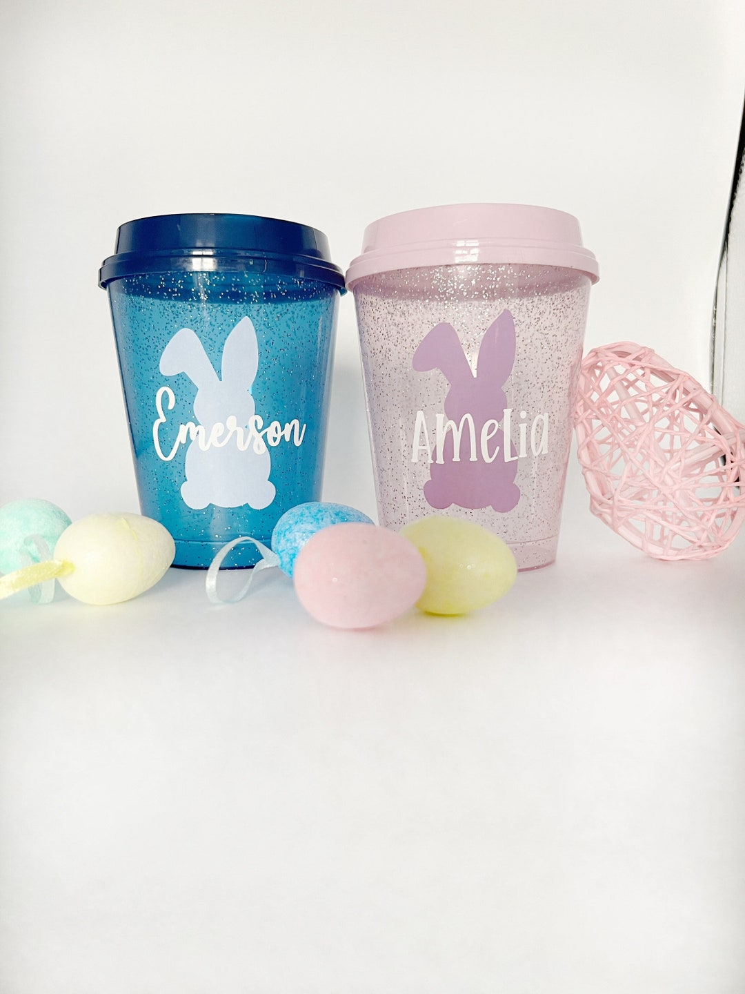 Personalized Easter Party Cups for Kids • Easter Bunny Kids Cups • Kids ...