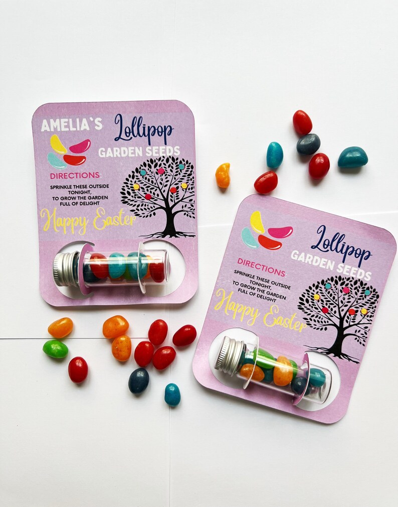 Personalized Easter Favors • Magic Easter Jelly Beans • Easter Seed ...