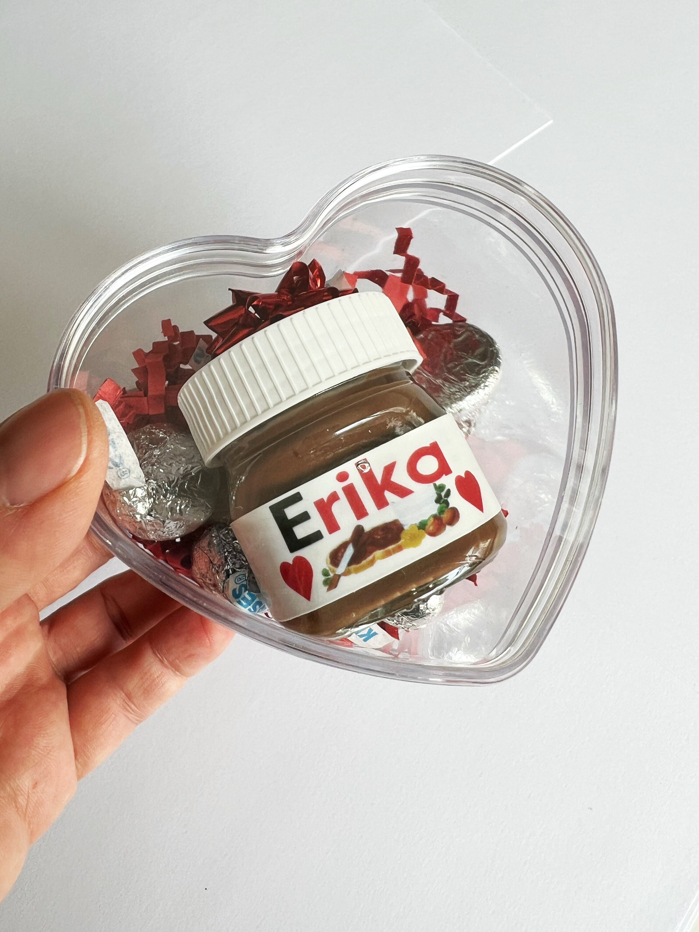 Personalized Valentine's Day Favor Custom Mini Nutella - Etsy