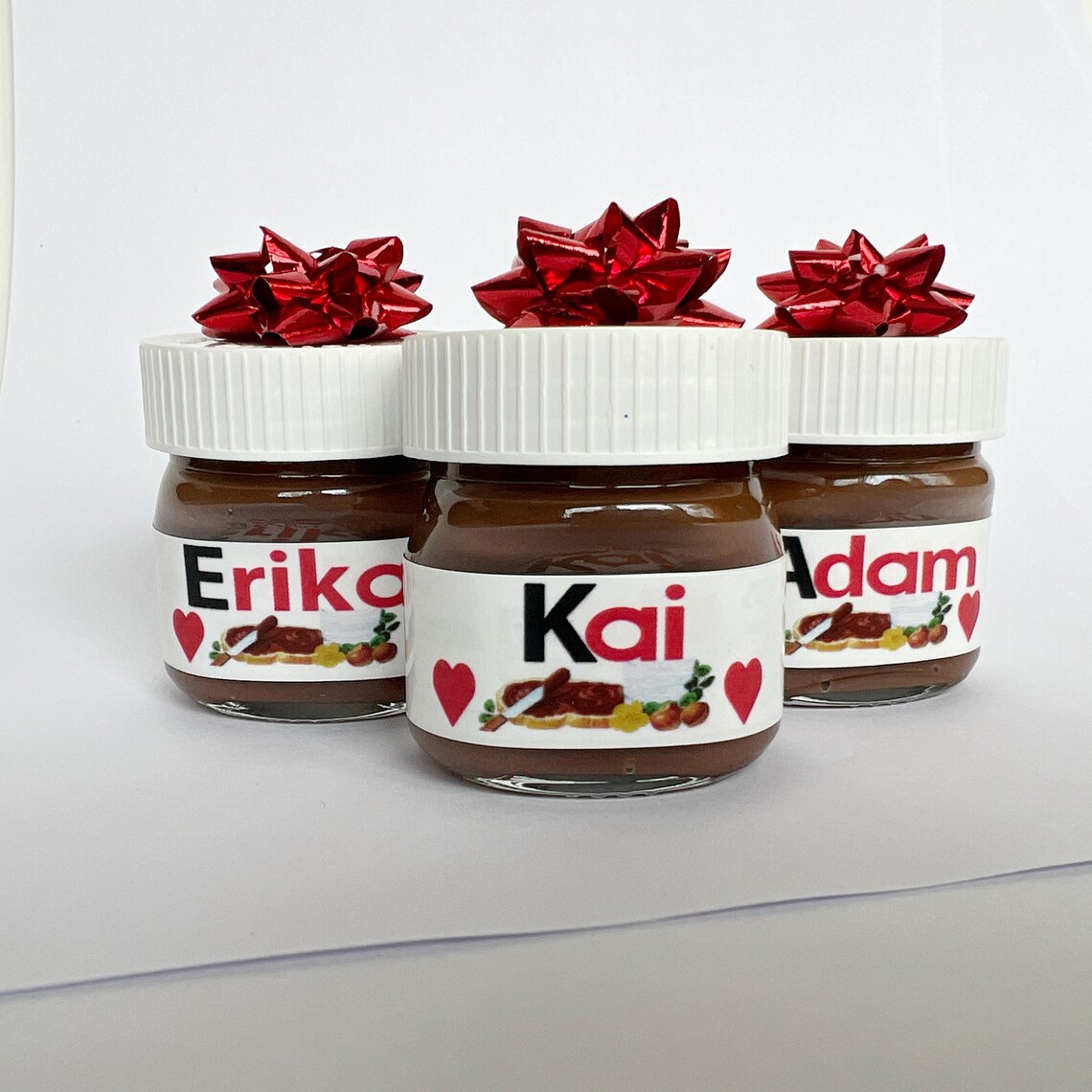Personalized Valentine's Day Favor Custom Mini Nutella - Etsy