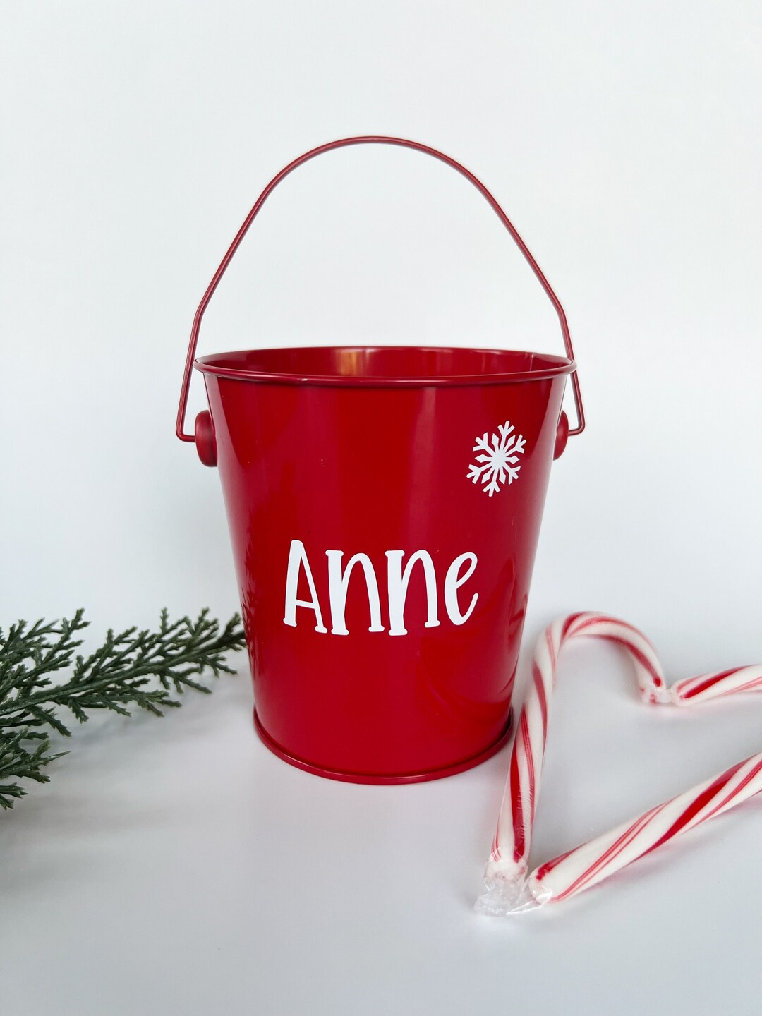Custom Christmas Bucket • Christmas Personalized Mini Treat Bucket ...