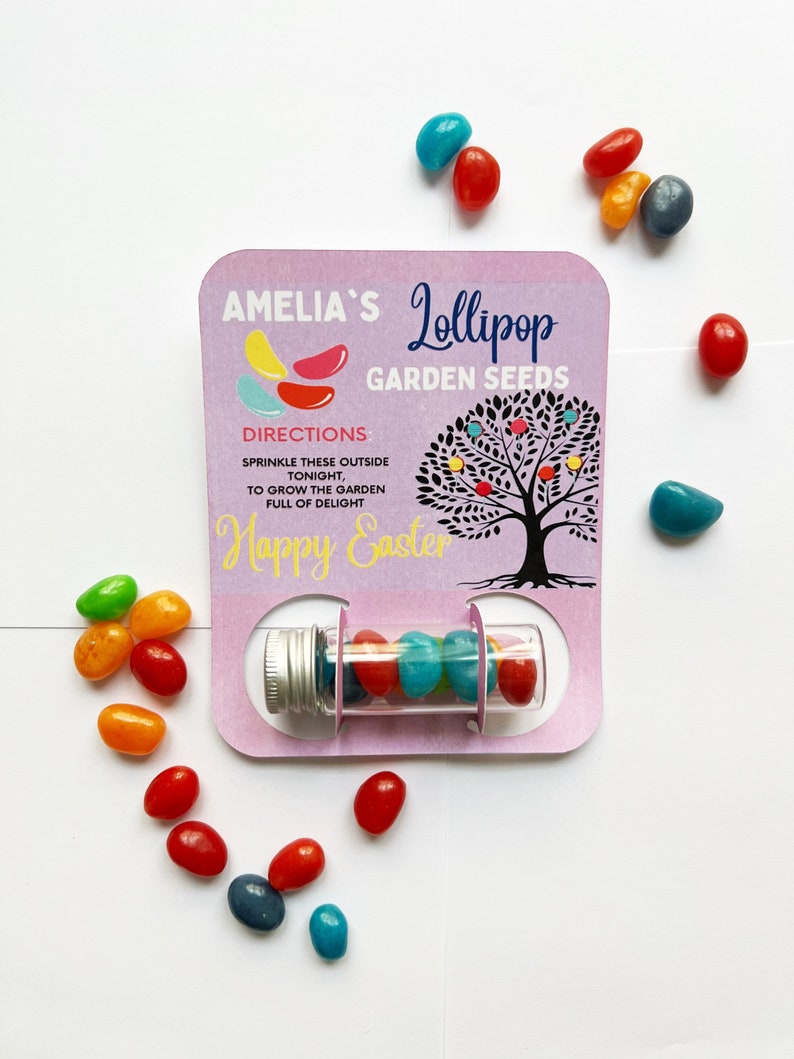 Personalized Easter Favors • Magic Easter Jelly Beans • Easter Seed ...