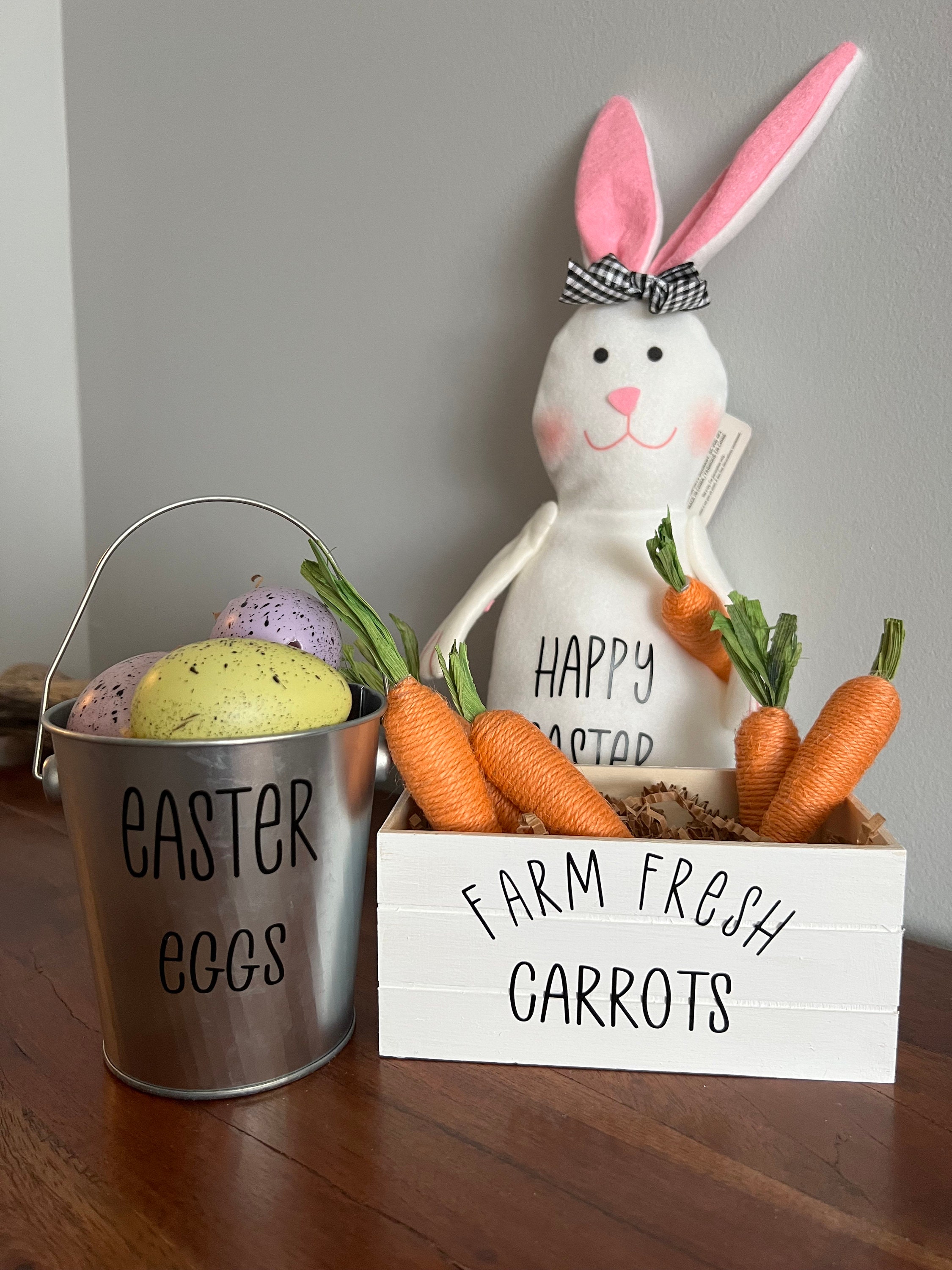 Easter Bunny Shelf Sitters Rae Dunn Inspired • Easter Decor • Farmhouse ...