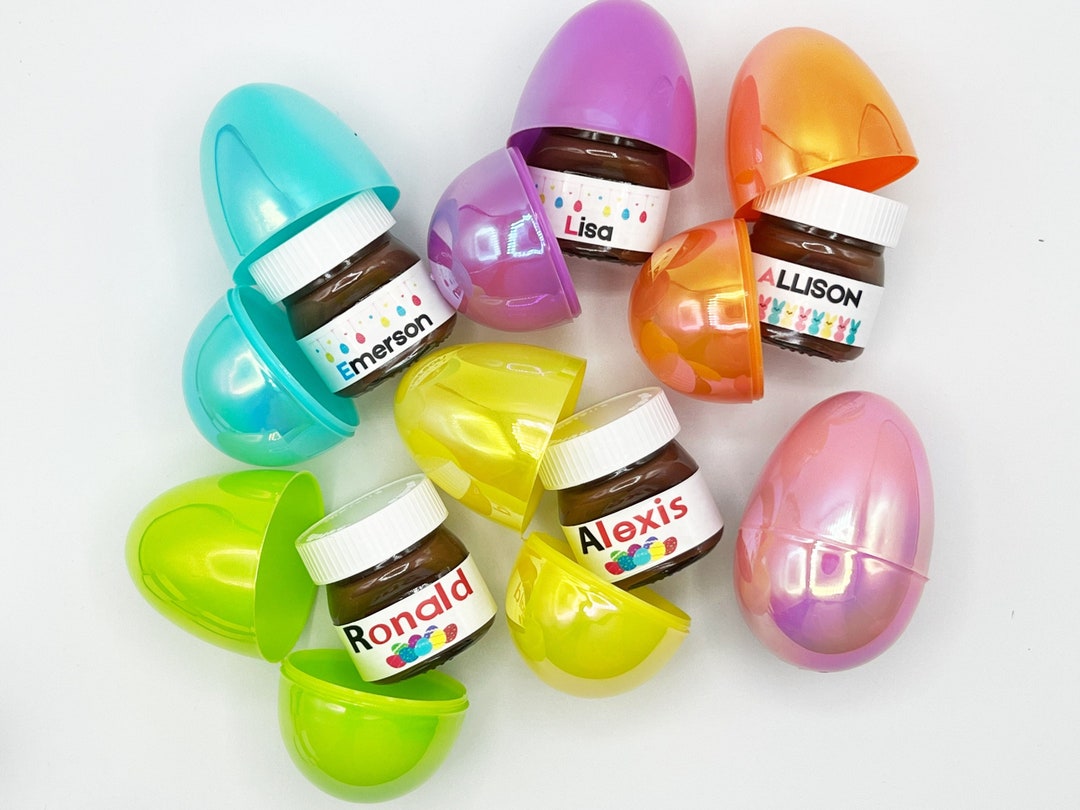 Personalized Nutella Easter Basket Stuffers for Kids • Kids Easter ...