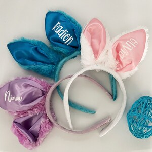 Easter Bunny Ears Headband • Personalized Bunny Ears Headband • Girl ...