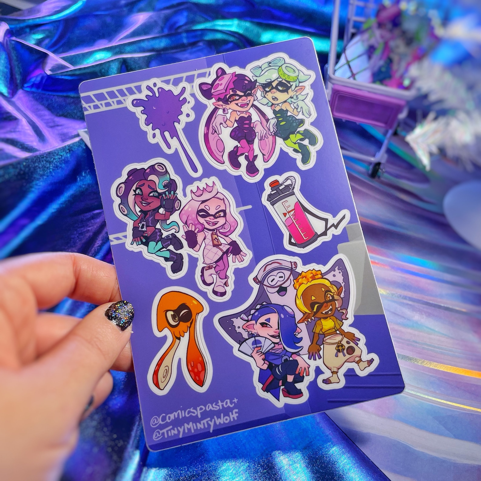 Splatoon Idol Sticker Sheet // Deep Cut Squid Sisters off the Hook Colorful Gift Decoration - Etsy