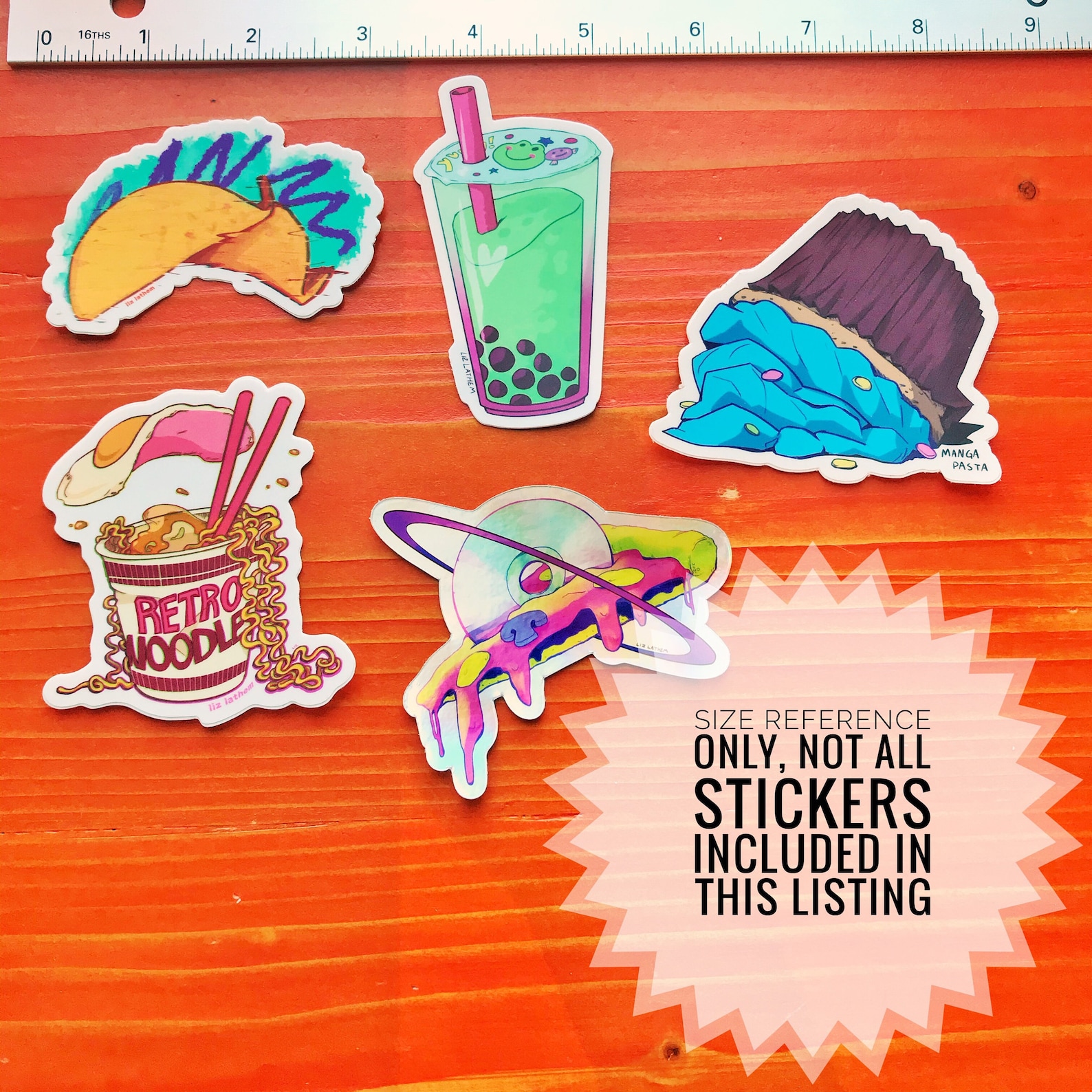 Nostalgia Tacos Vinyl Sticker // Taco Bell 90s Jazz Inspired Scribble ...