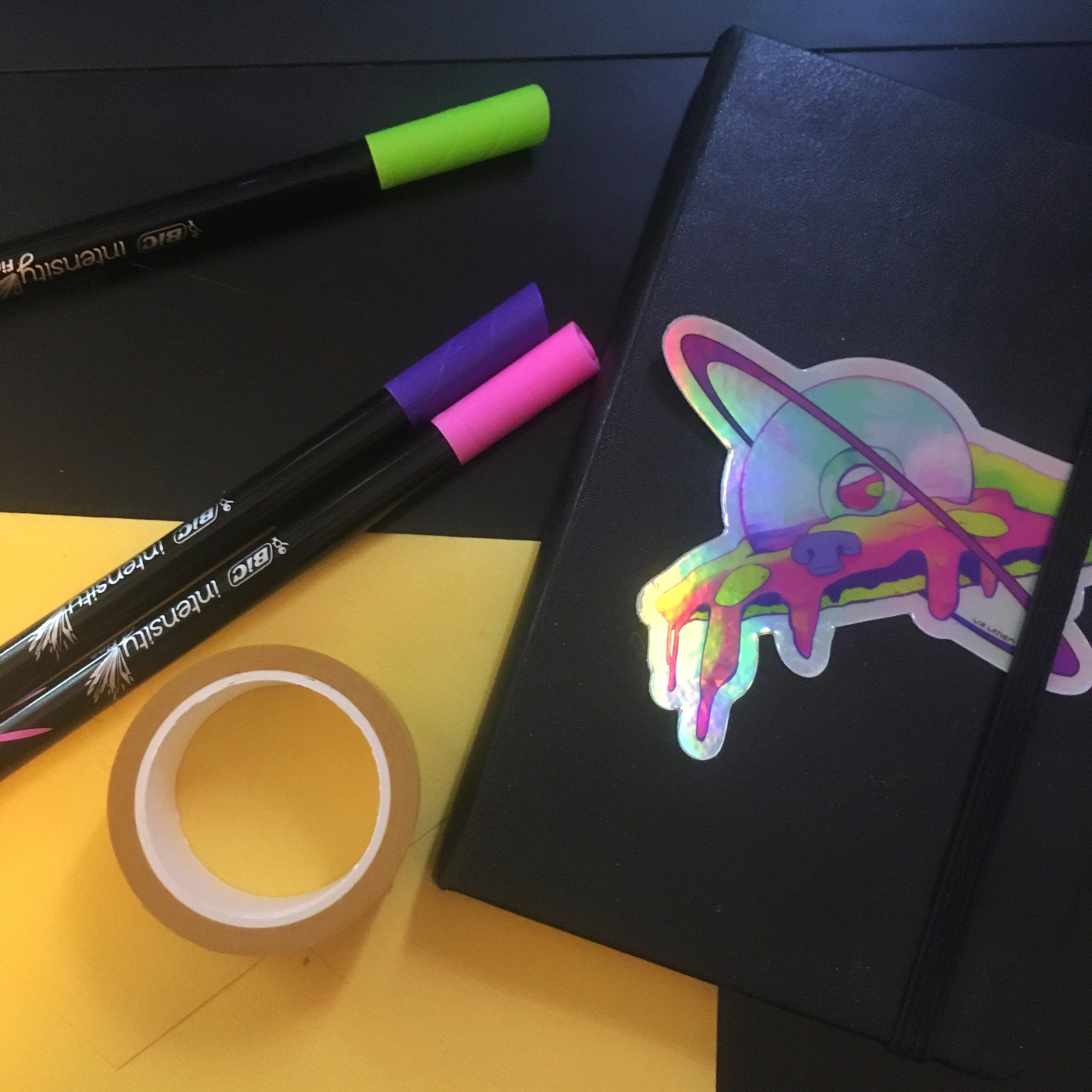 Holographic Pizza CD Vaporwave Vinyl Sticker // Y2k Nostalgic Shiny ...