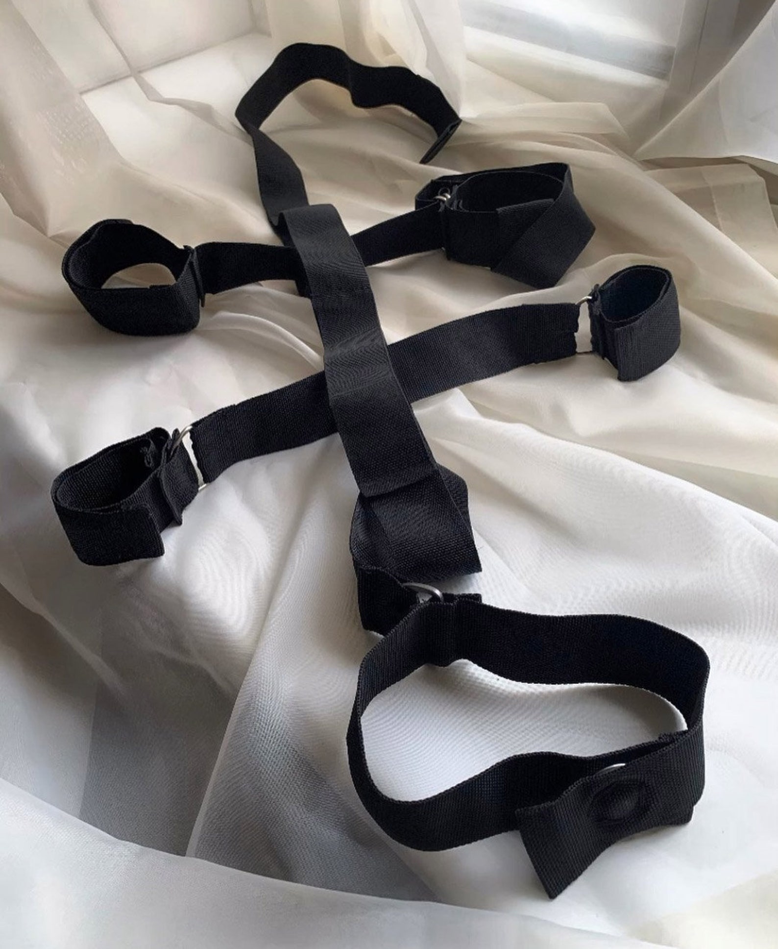 Bondage Set Strap Rope Cuffs Wrists and Ankles Restraint | Etsy