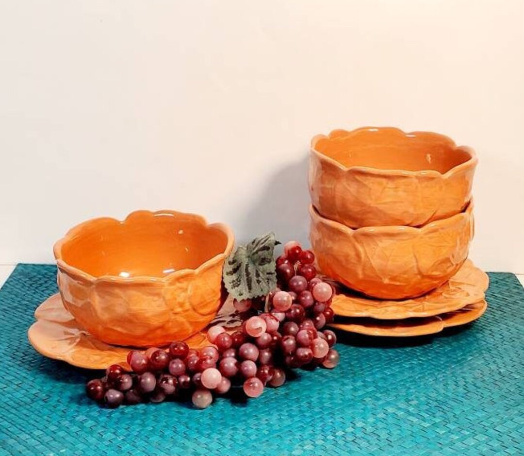 Nasturtium Terracotta Dinnerware by Block Molde, Portugal. Designed by Barbara Eigen - Etsy