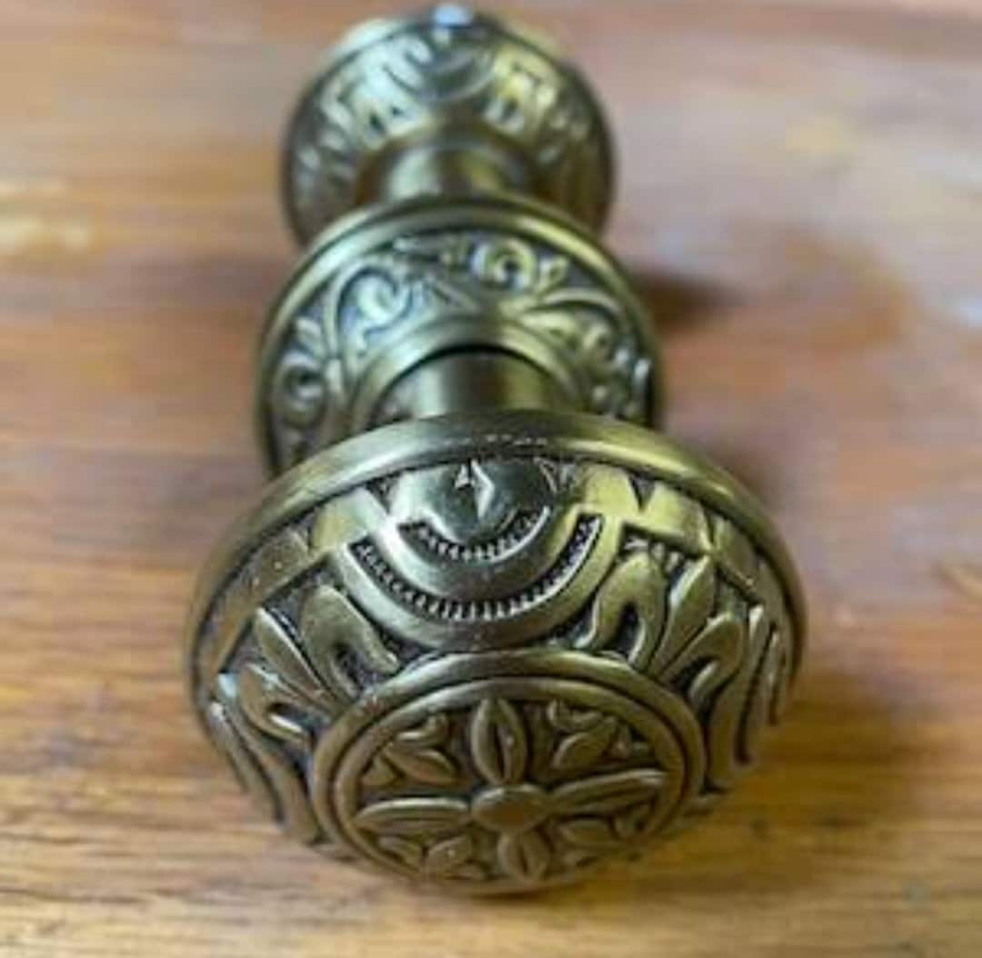 Antique Brass Ornate Victorian Door Knob - Etsy