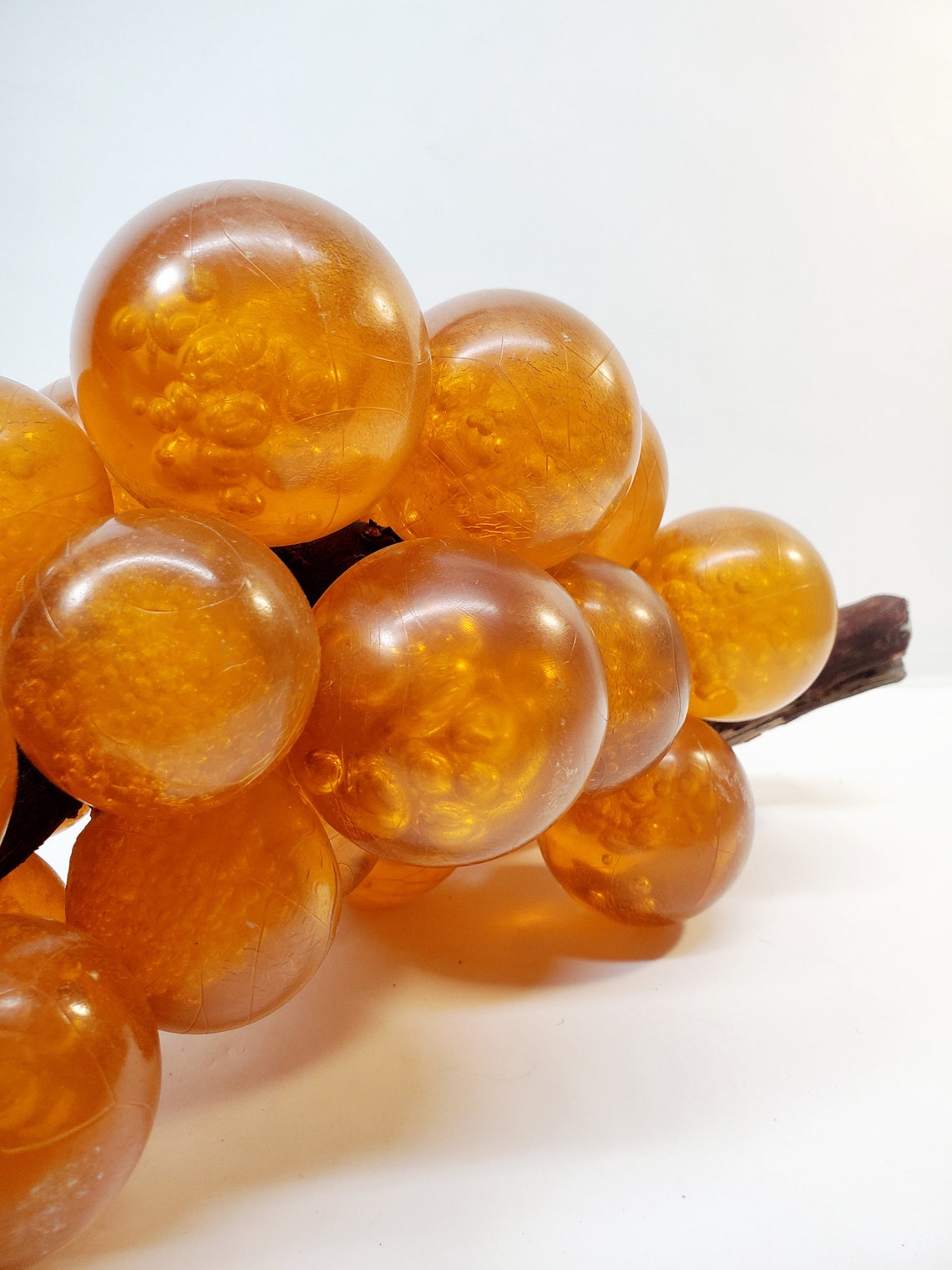 Amber Lucite Grapes on Driftwood 21 Inches - Etsy