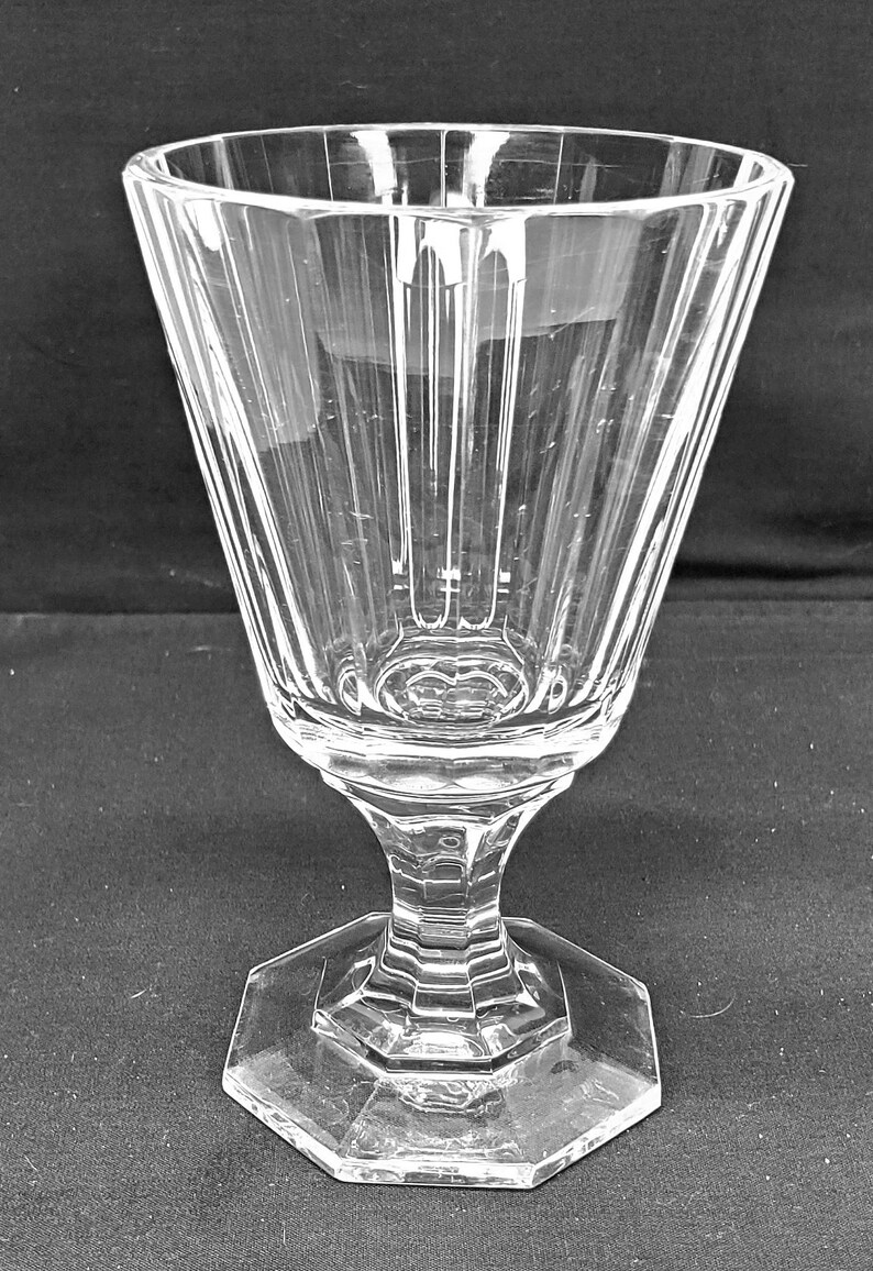 Faceted Crystal Wine Glasses. Each Glass Features an Octagon Foot - Etsy