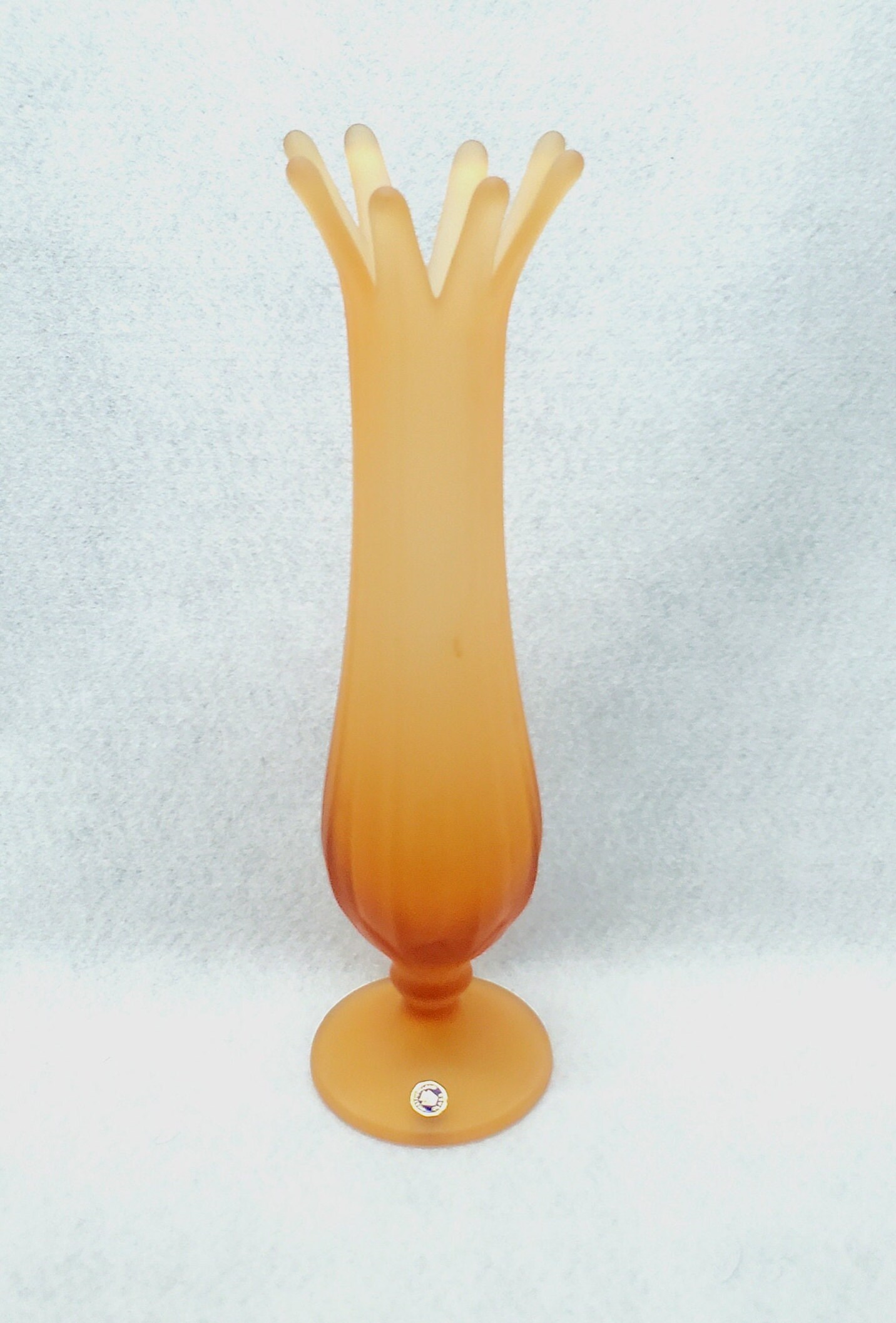 Westmoreland Swung Satin Amber Mist Glass Vase. - Etsy