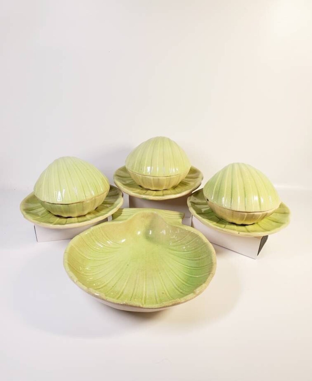 SALE! Porcelain Clam Shell Baking Set - Made in Japan - Ten Piece Set ...