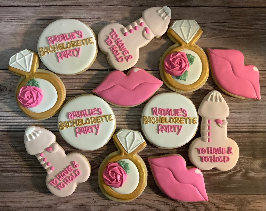 Personalized Penis Cookies, Bachelorette, Bride-to-be, Bridal Party ...