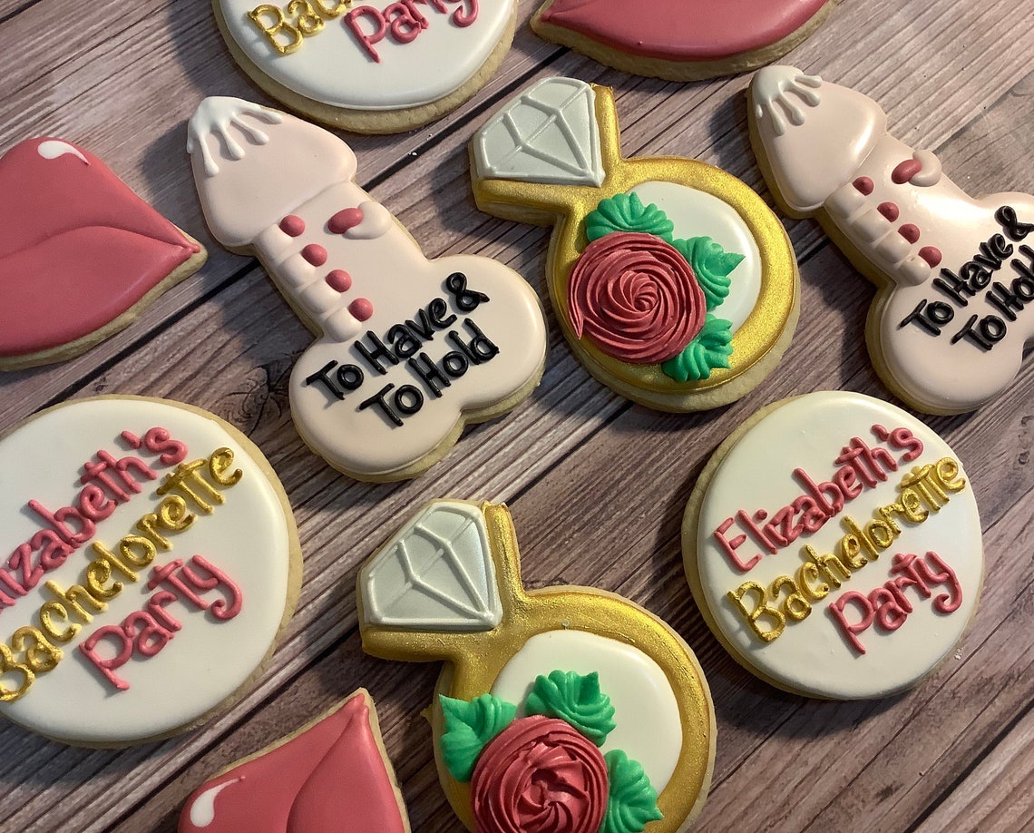Personalized Penis Cookies Bachelorette Bride-to-be Bridal - Etsy