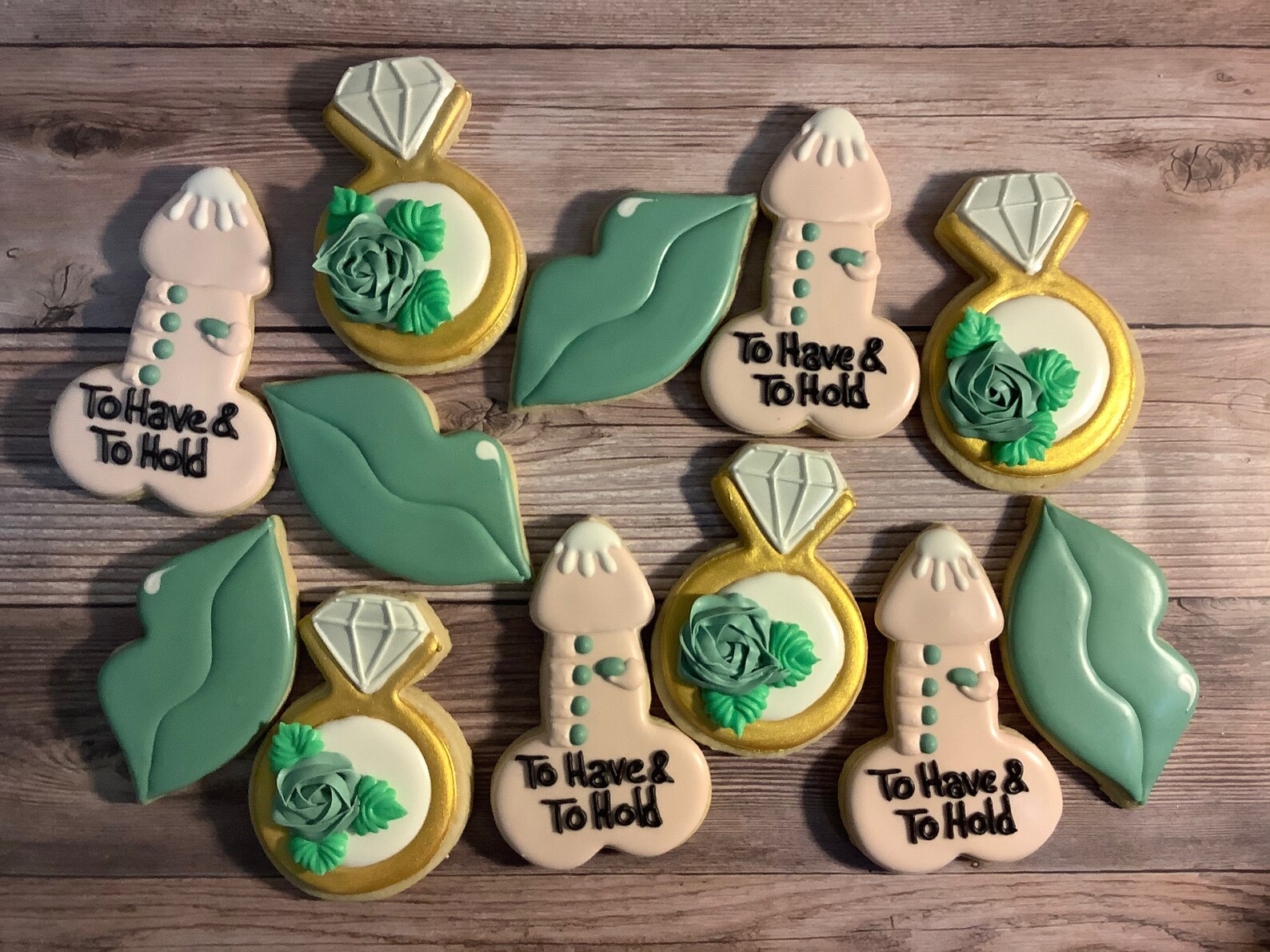 Penis Lip and Ring Sugar Cookies Bachelorette Cookies | Etsy