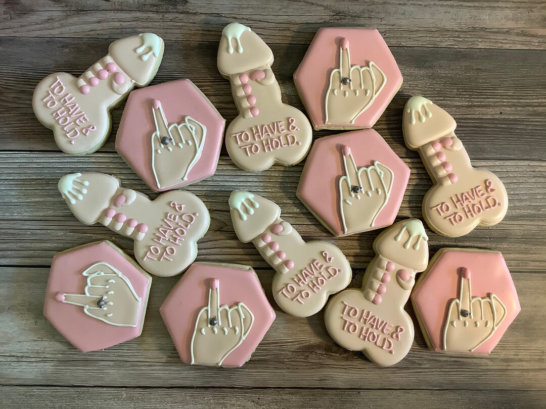Bachelorette Cookies, Bride-to-be, Bridal Party Cookies, Adult Party ...