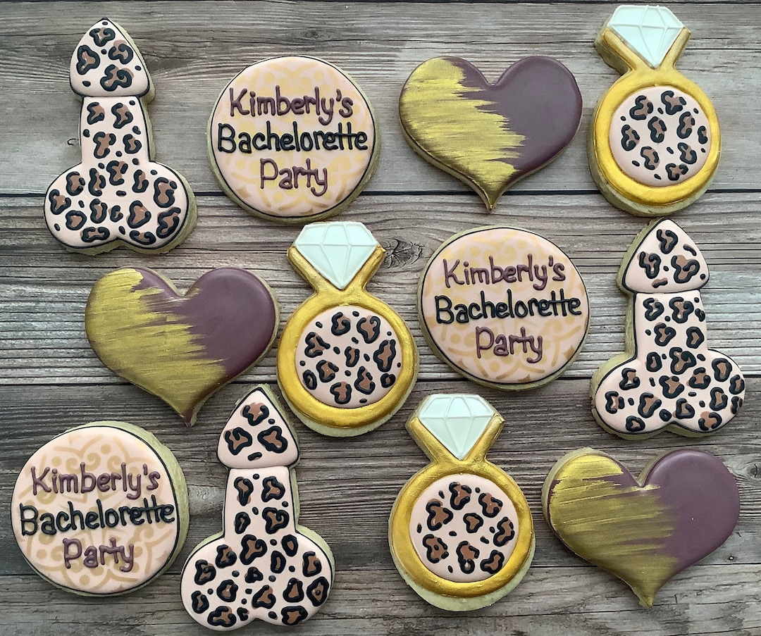 Personalized Penis Cookies, Bachelorette, Bride-to-be, Bridal Party ...
