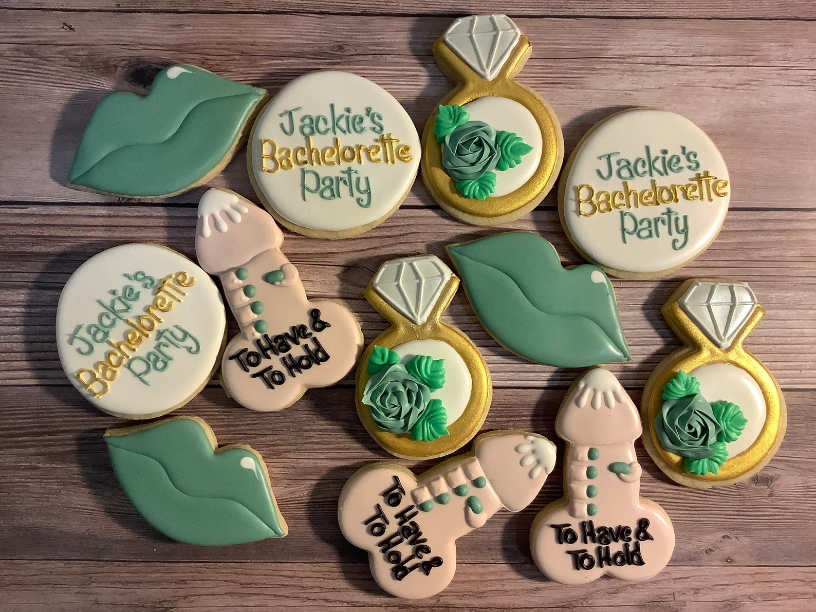 Personalized Penis Cookies Bachelorette Bride-to-be Bridal - Etsy