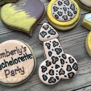 Personalized Penis Cookies, Bachelorette, Bride-to-be, Bridal Party ...