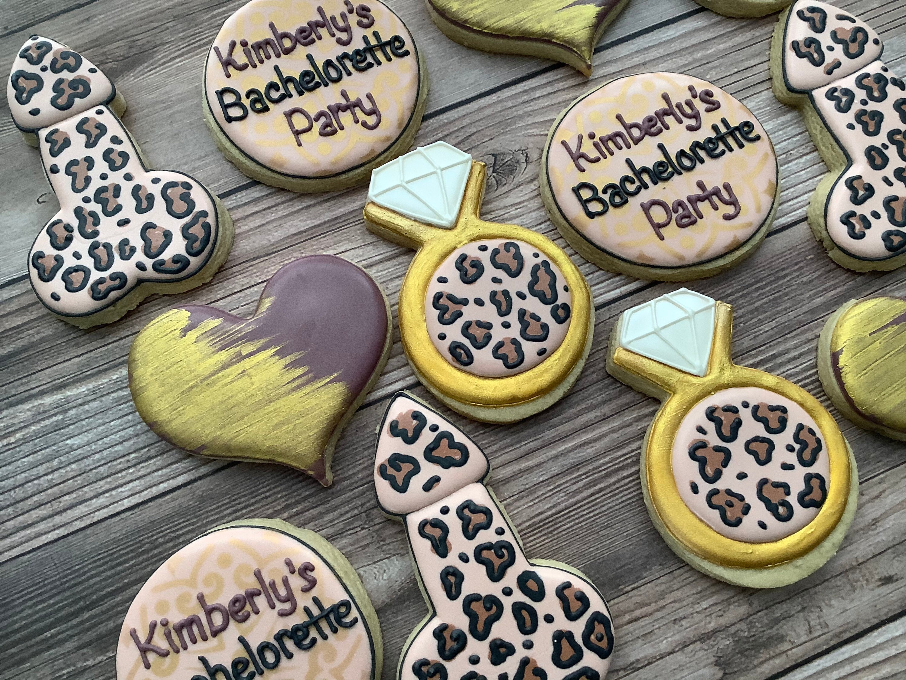 Personalized Penis Cookies, Bachelorette, Bride-to-be, Bridal Party ...