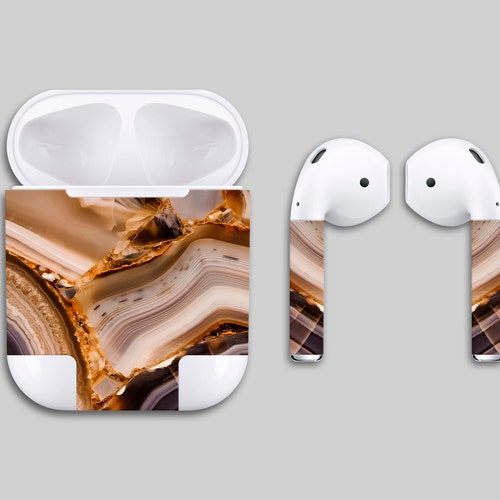 Skull Airpod Skin Wrap Apple Air Pod 1 2 Decal White Marble - Etsy