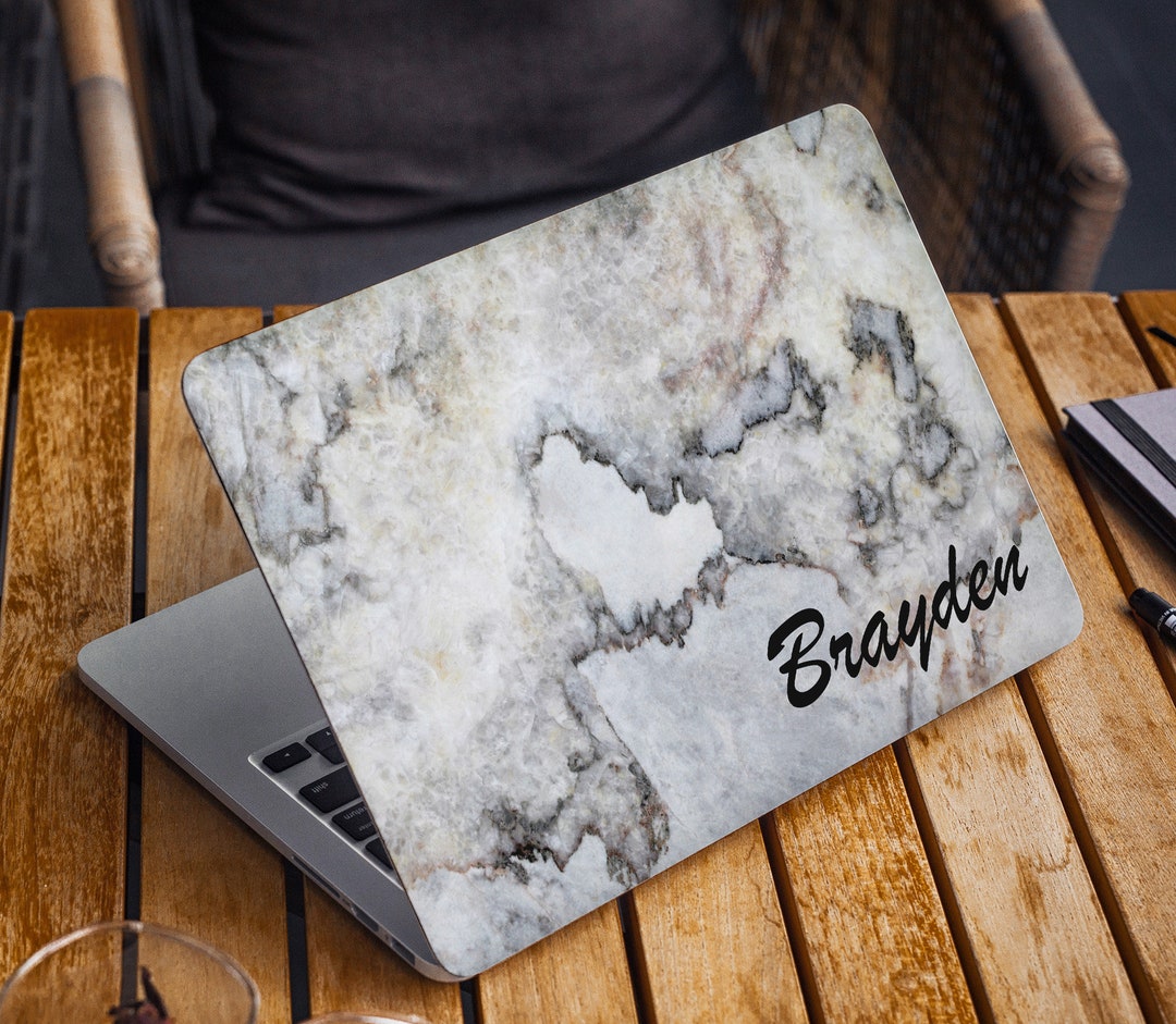 Grey Marble Laptop Skin Sticker Notebook Vinyl Decal Dell Hp - Etsy