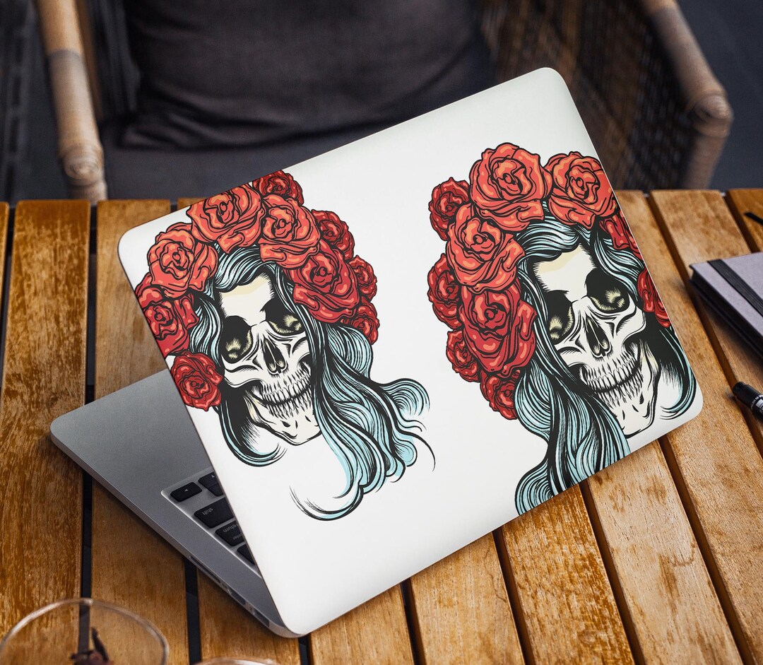 Universal Laptop Skins Asus Lenovo Sticker Skull Notebook Decal Dell Hp ...